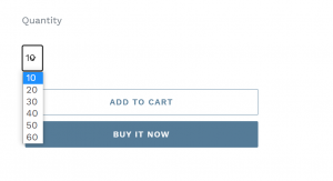 3 Ways To Set Quantity selector Dropdown In Shopify
