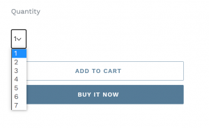3 Ways To Set Quantity selector Dropdown In Shopify