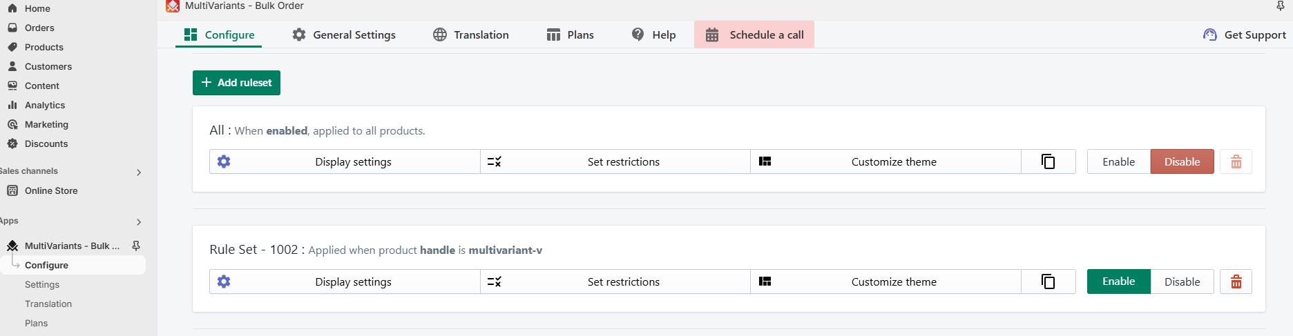 Tips for Configuring Complex Variant Restrictions on Shopify
