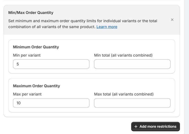 Shopify Order Limits Made Easy (2026 Guide): Min/Max Rules